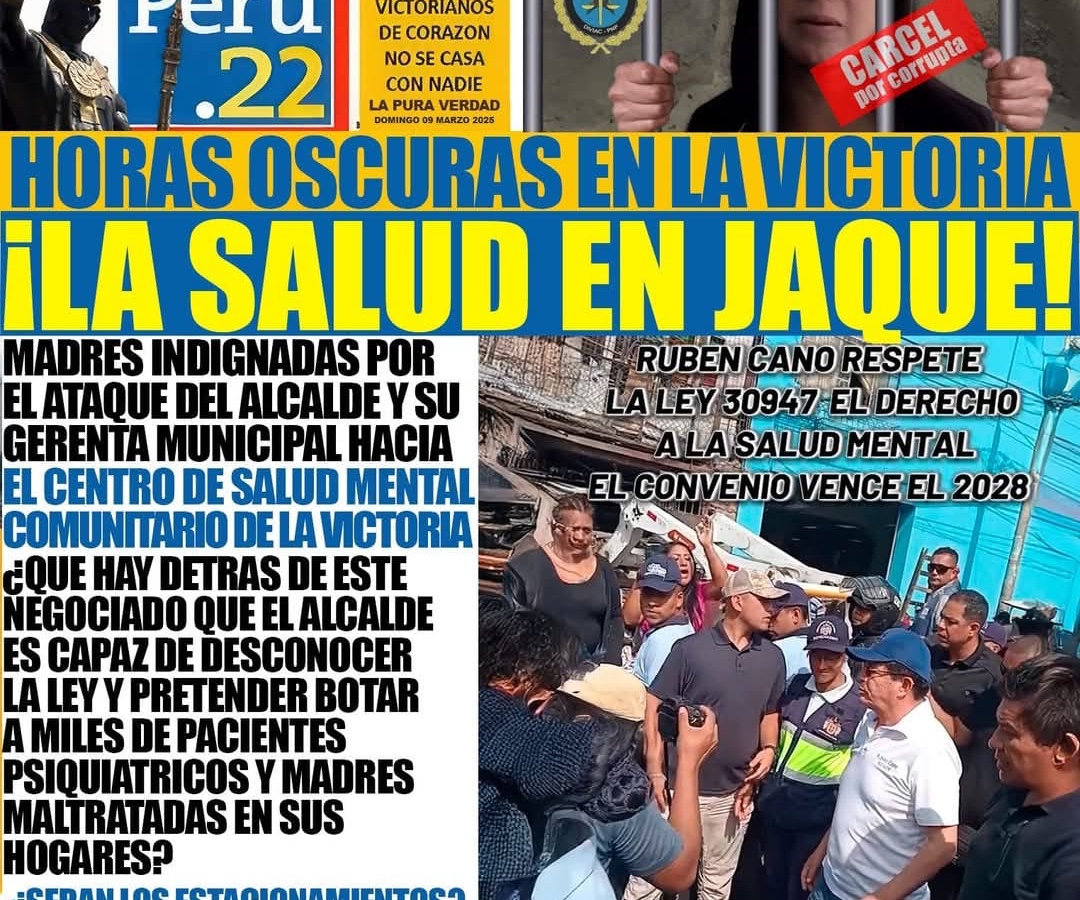 ¡La salud de La Victoria en riesgo! Exigimos centros de salud ...